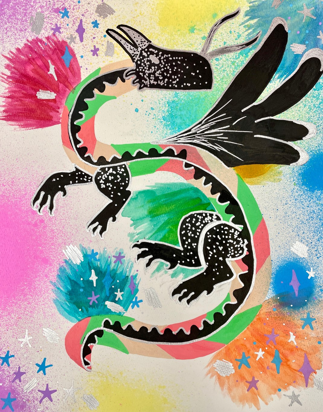 Fusion Dragons | Ms. Amsler's Artroom