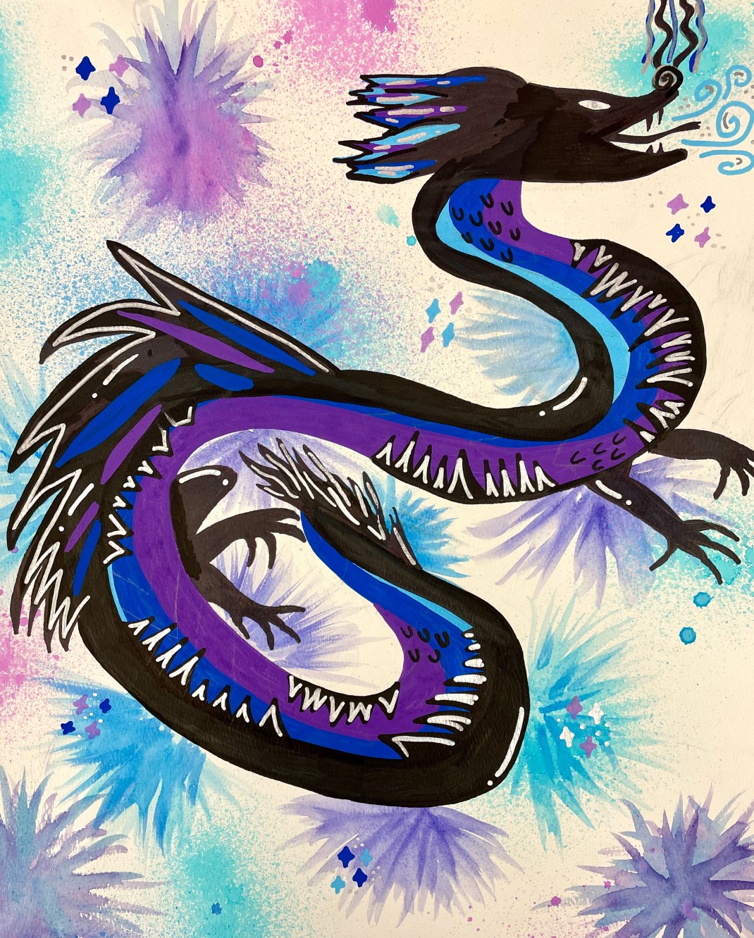 Fusion Dragons | Ms. Amsler's Artroom