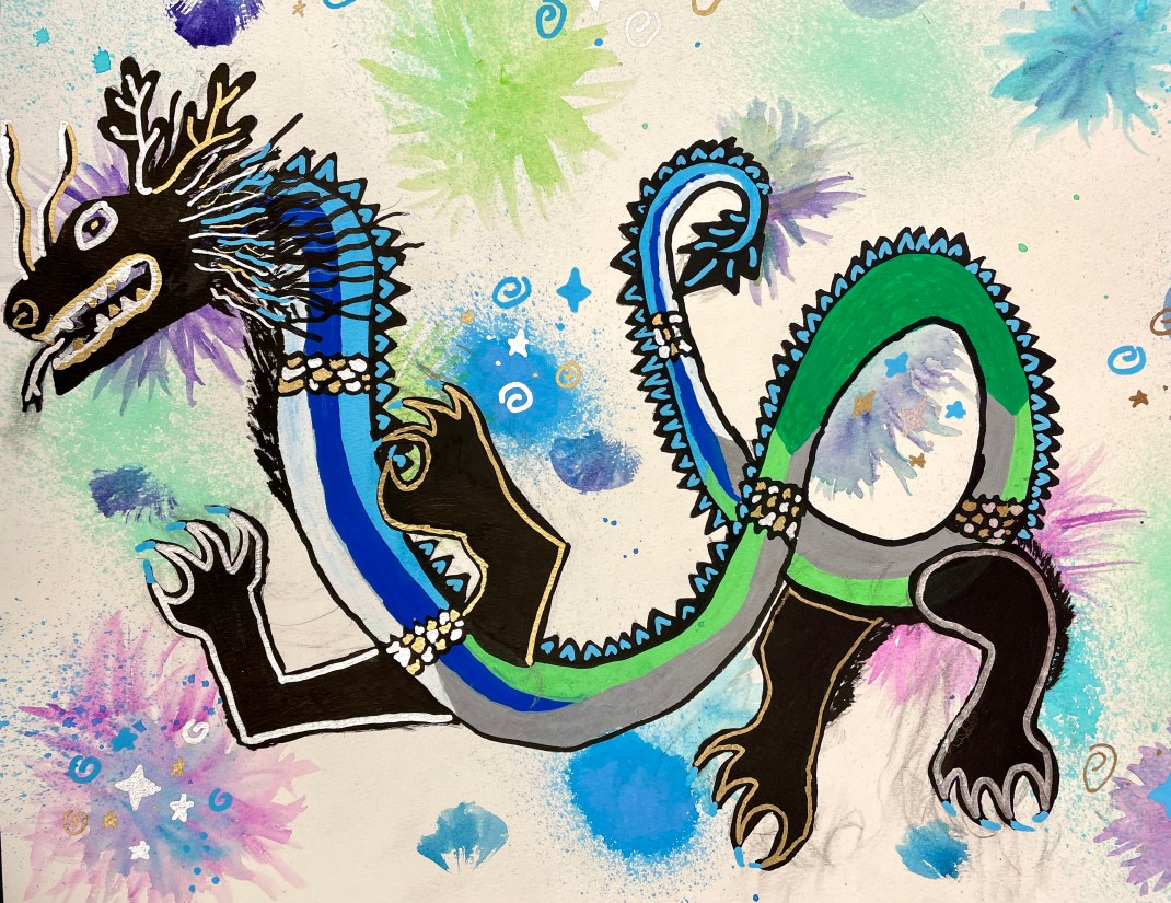 Fusion Dragons | Ms. Amsler's Artroom