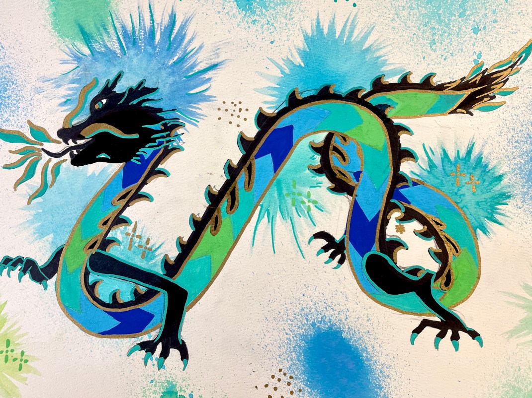 Fusion Dragons | Ms. Amsler's Artroom