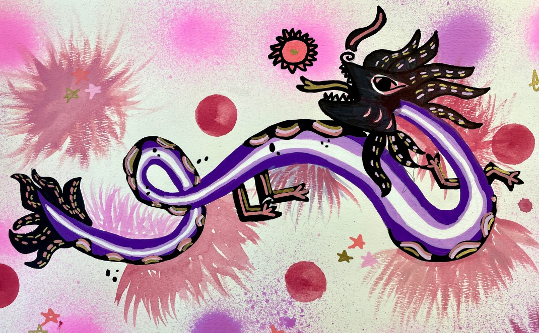 Fusion Dragons | Ms. Amsler's Artroom
