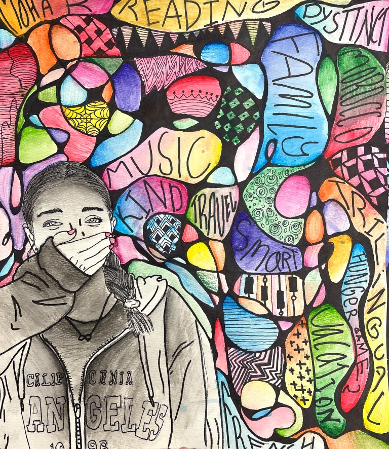 Neurographic Art Self Portraits | Ms. Amsler's Artroom