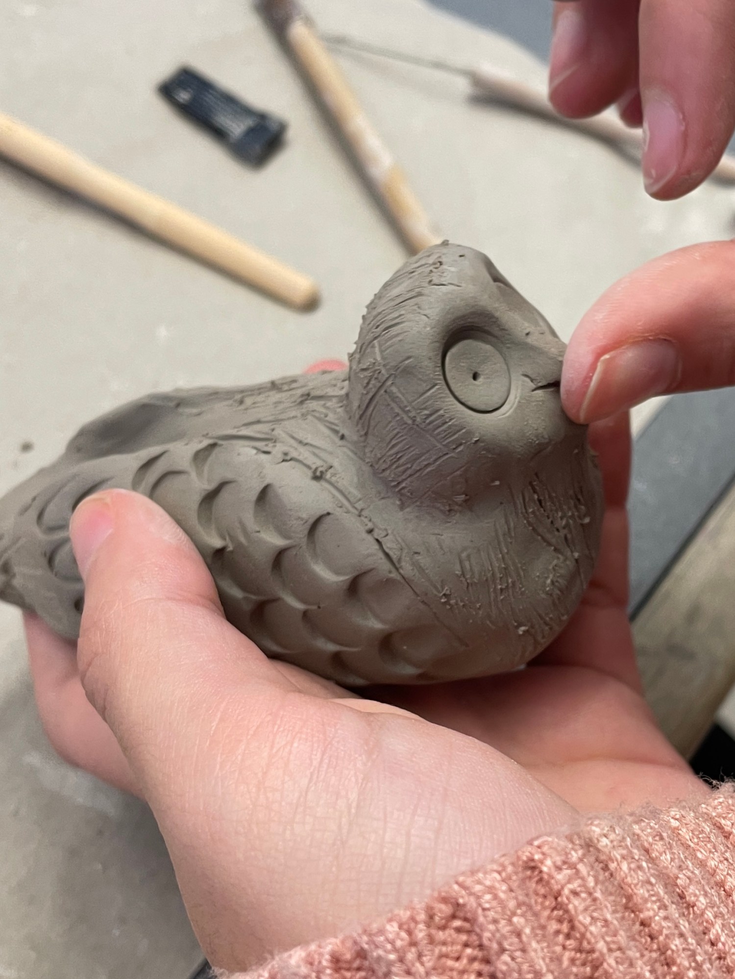 Clay Owls | Ms. Amsler's Artroom