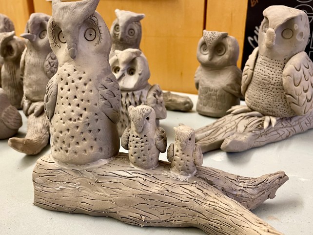 Clay Owls | Ms. Amsler's Artroom