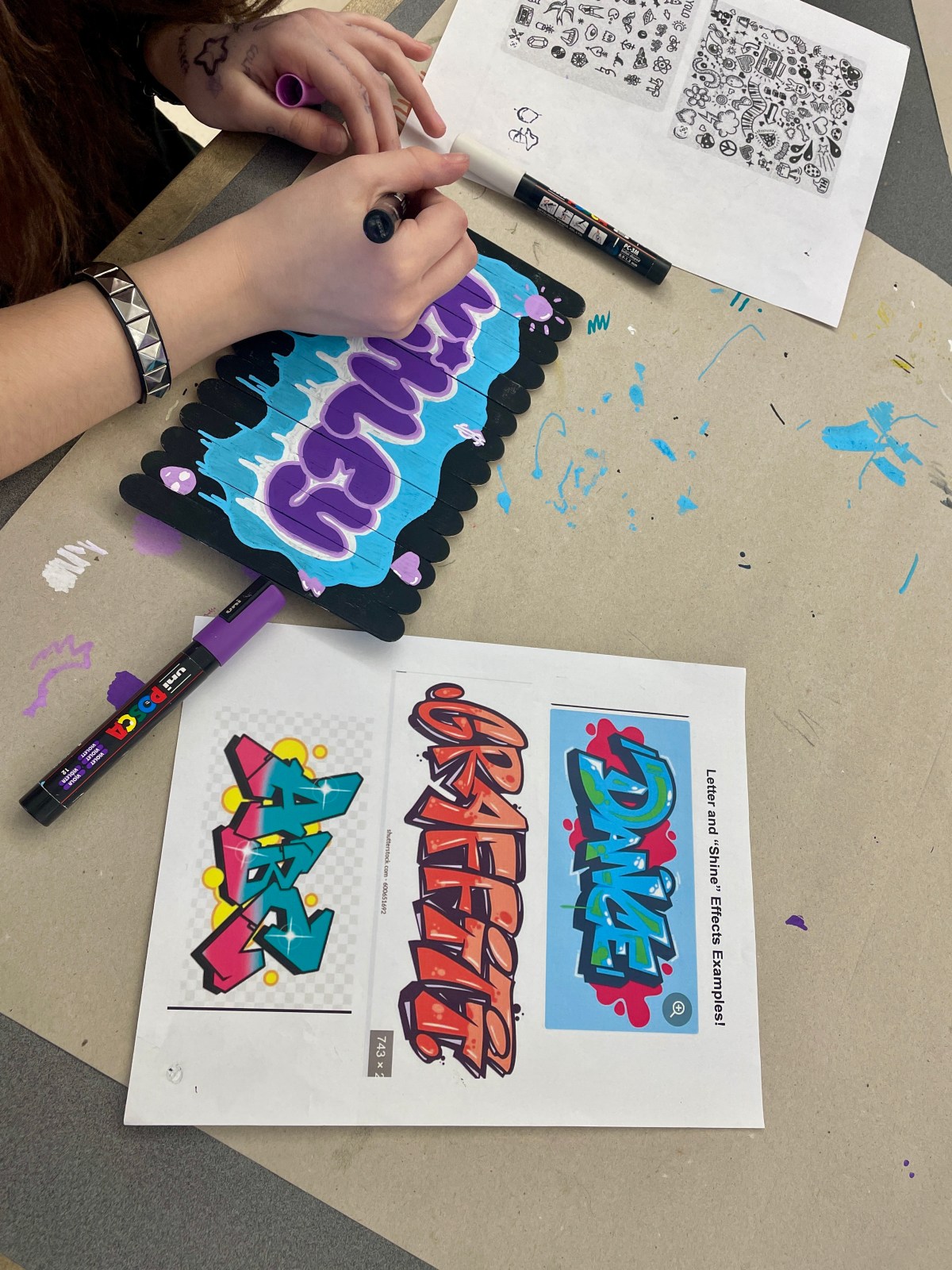 Graffiti Fence Name Designs | Ms. Amsler's Artroom
