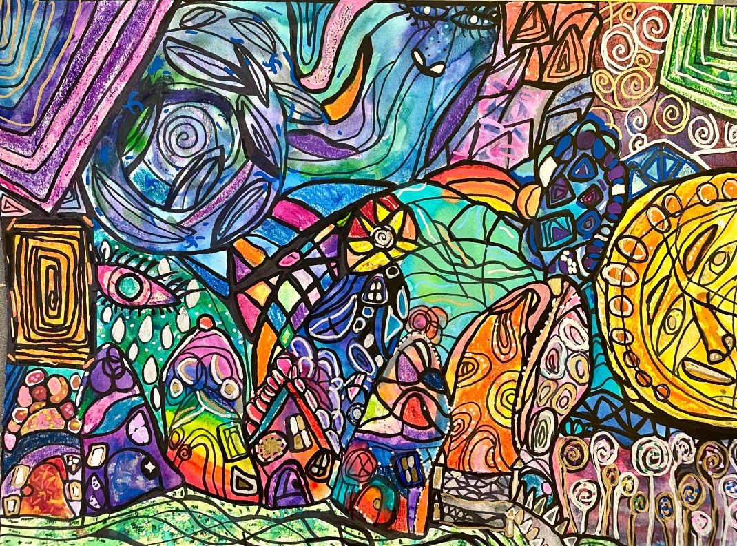 Hundertwasser “Choose Your Own Adventure” Landscapes! | Ms. Amsler's ...