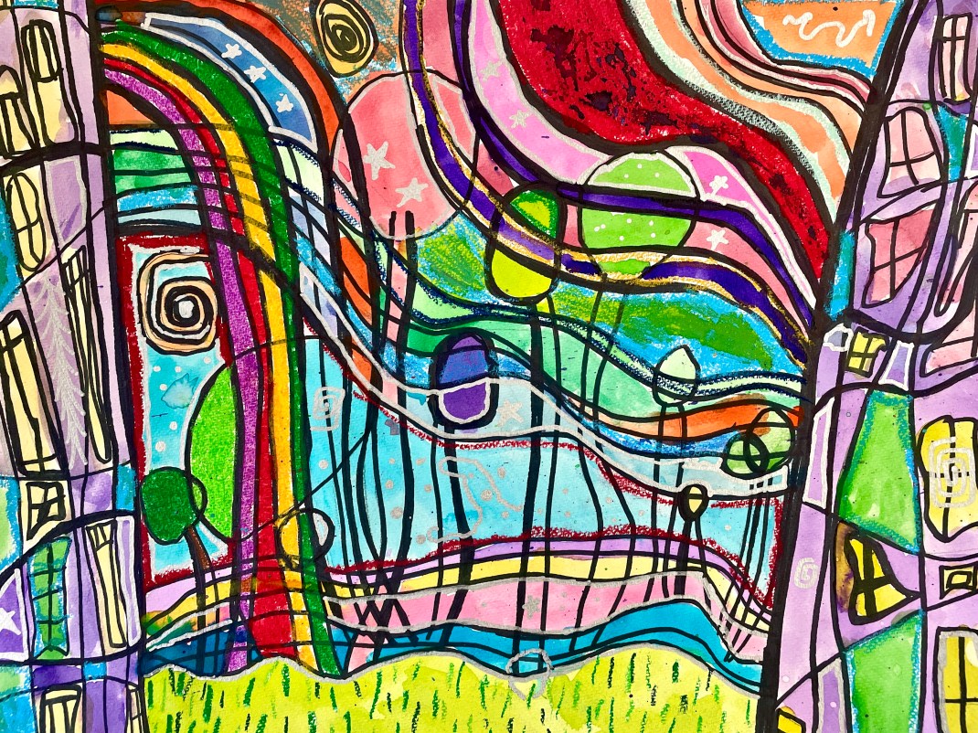 Hundertwasser “Choose Your Own Adventure” Landscapes! | Ms. Amsler's ...
