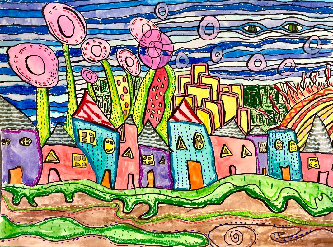 Hundertwasser “Choose Your Own Adventure” Landscapes! | Ms. Amsler's ...